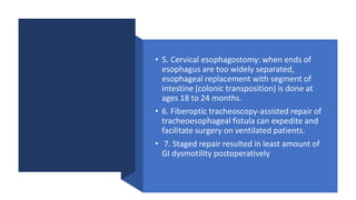 Tracheoesophageal fistula | PPT