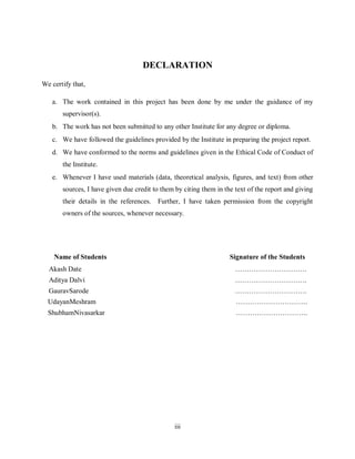 B.E thesis Shubham Nivasarkar | PDF