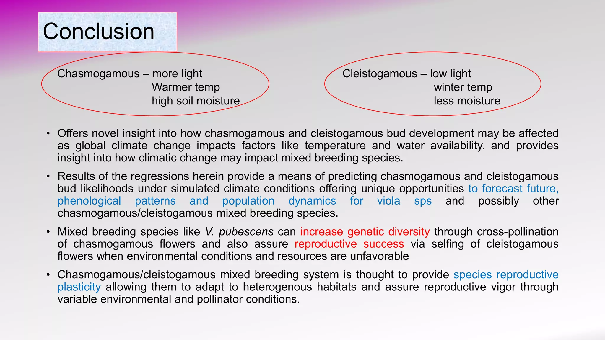 Cleistogamy and Chasmogamy in plants | PPTX