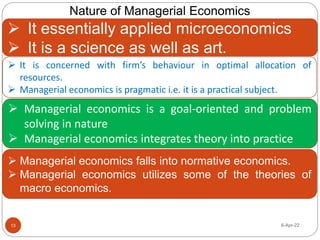 Business Economics unit-1 Osmania University IMBA | PPT