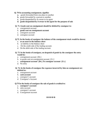 Financial Accounting B.com. Part I, semester I | PDF