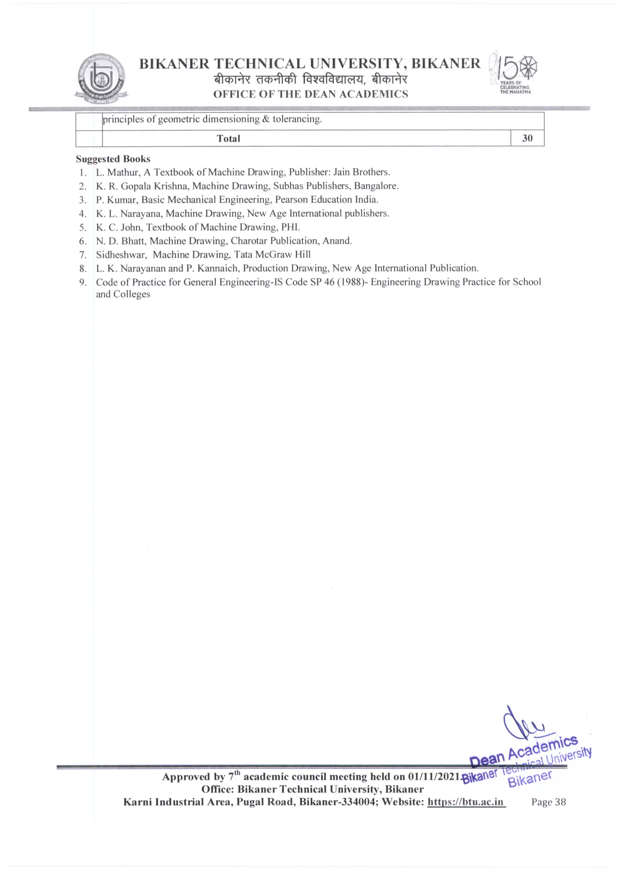 B.tech first year scheme & syllabus 2021 22 | PDF | Education