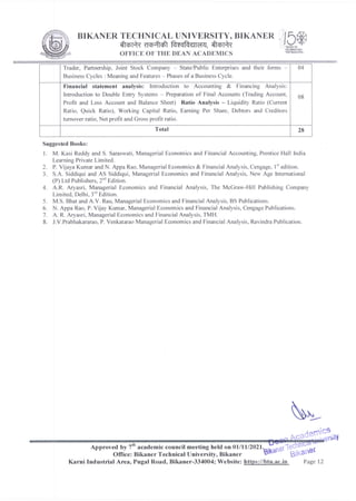 B.tech first year scheme & syllabus 2021 22 | PDF