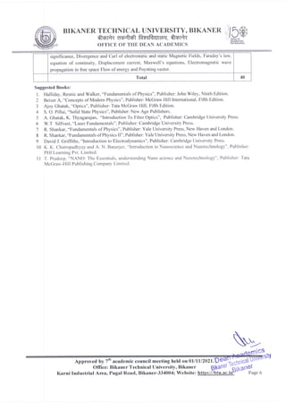 B.tech first year scheme & syllabus 2021 22 | PDF