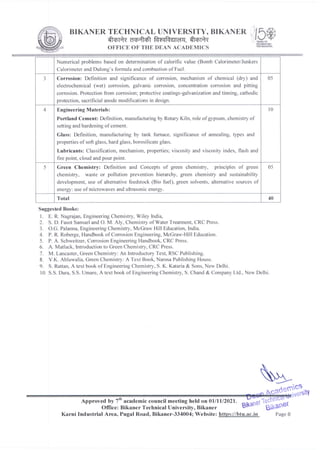 B.tech first year scheme & syllabus 2021 22 | PDF