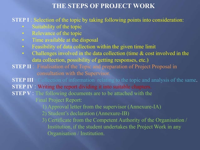 B.com Project Work | PPTX