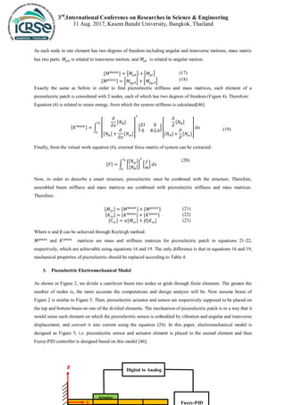 Fuzzy-PID Controller Design for Random Vibration Attenuated Smart Cantilever Timoshenko Beam ...