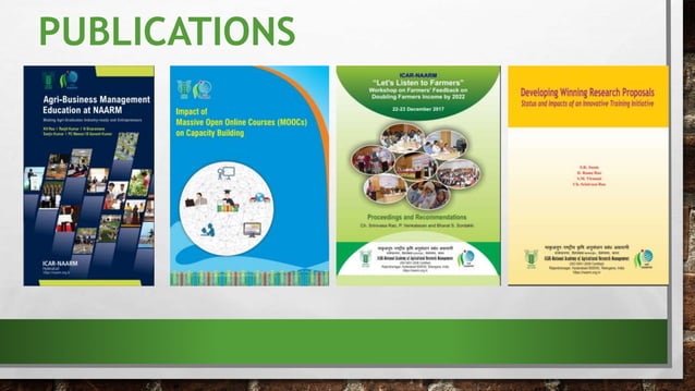 NATIONAL ACADEMY OF AGRICULTURE RESEARCH MANAGEMENT (NAARM), HYDERABAD ...