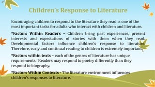 B. Introduction to Childrens Literature.pptx | Early Childhood ...