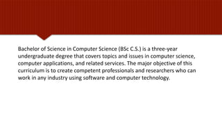 B.Sc. Computer Science Colleges Pune | PPTX