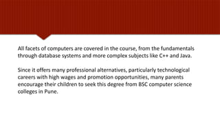 B.Sc. Computer Science Colleges Pune | PPTX | Secondary Education ...