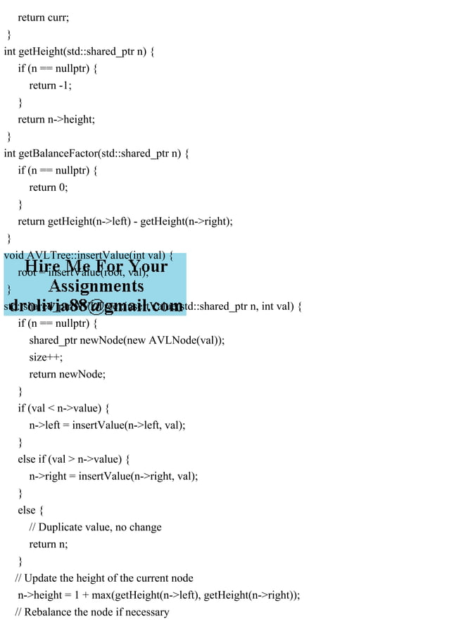 b. (10 pts) Implement the rotate left method for AVL trees.c. (10 .pdf