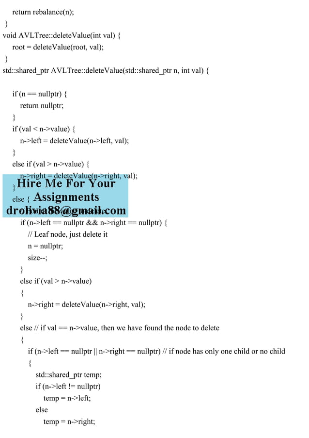 b. (10 pts) Implement the rotate left method for AVL trees.c. (10 .pdf