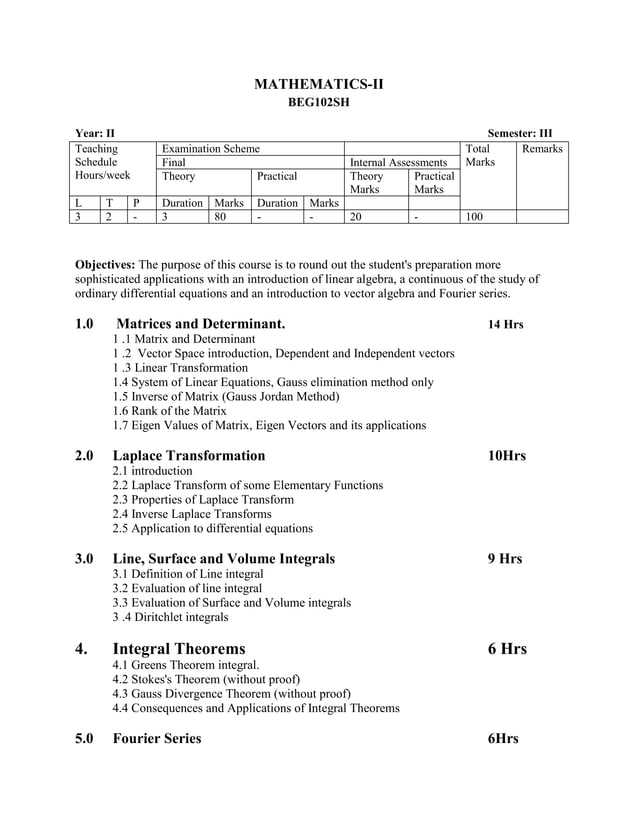 B.E.-third-semester-syllabus.pdf | Educational Assessment | Education