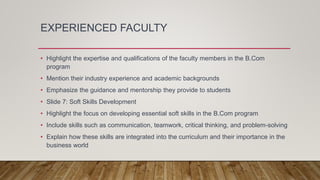 B.com at sviet college | PPTX