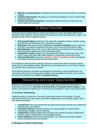 B.sc In Computer Science | PDF | Operating Systems | Computer Software ...