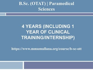 B.Sc - Operation Theatre Technology.pptx