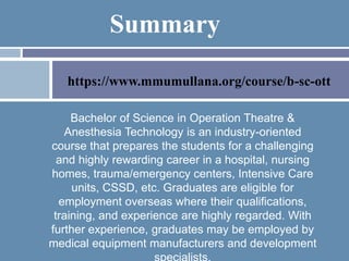 B.Sc - Operation Theatre Technology.pptx