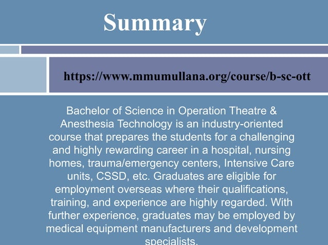 B.Sc - Operation Theatre Technology.pptx