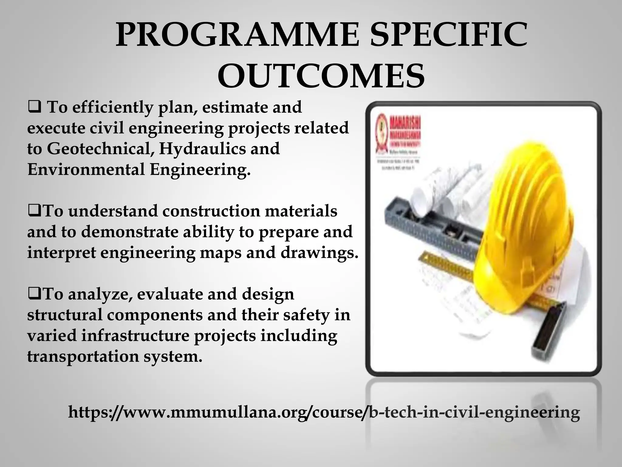 B.Tech Civil Engineering | PPTX