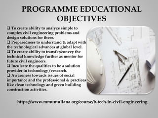 B.Tech Civil Engineering | PPTX