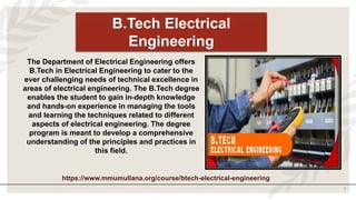 B.Tech Electrical Engineering | PPT