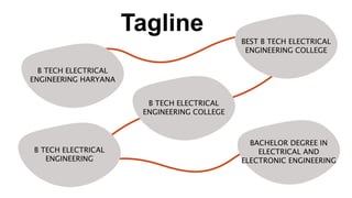 B.Tech Electrical Engineering | PPT