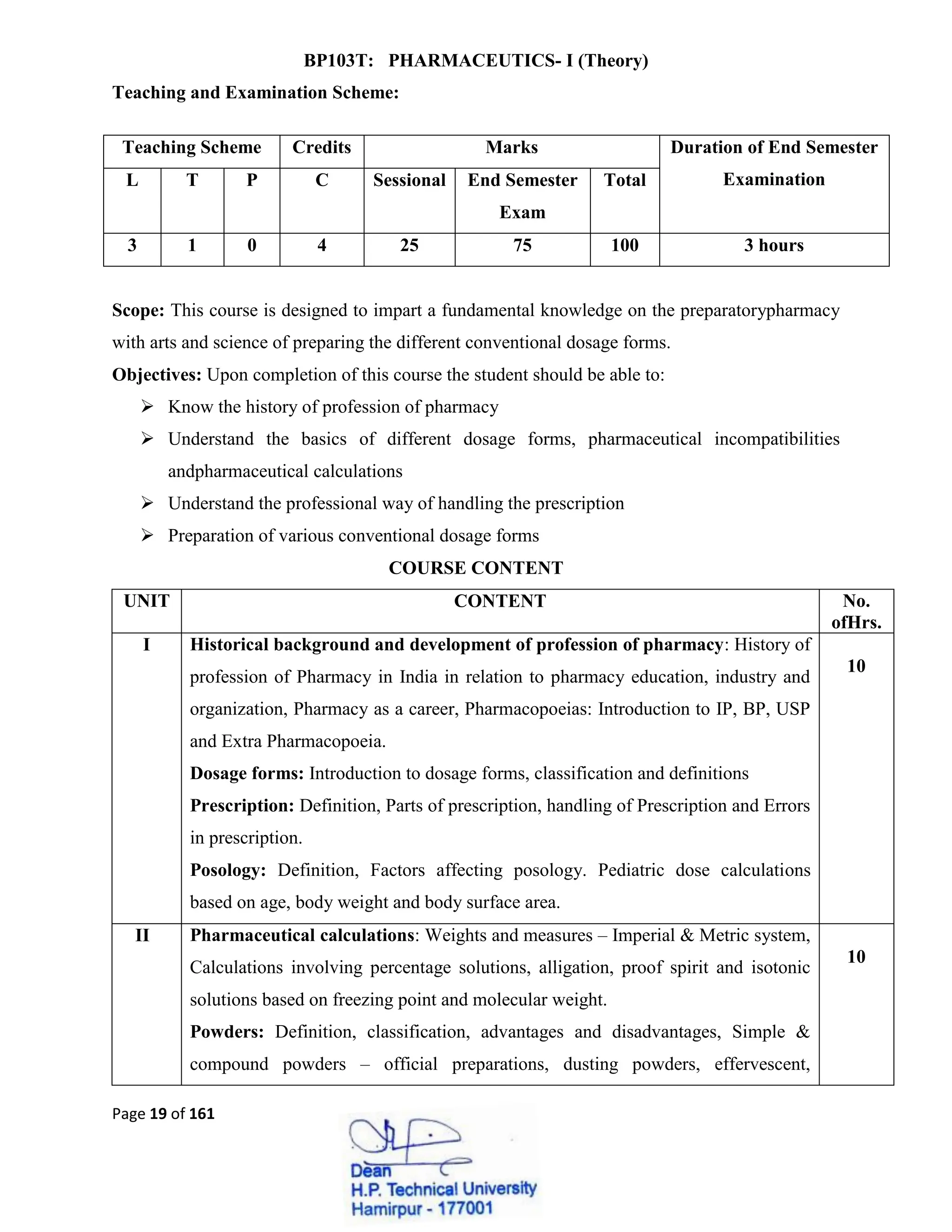 B.Pharmacy-Syllabus containg details of b pharma | PDF