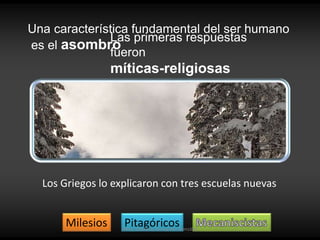 Principales Filósofos Presocráticos (Tales, Anaximandro, Anaxímenes ...