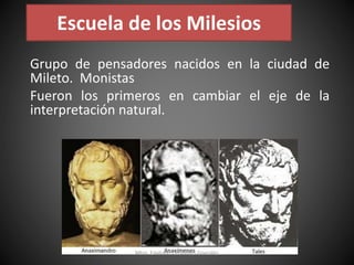 Principales Filósofos Presocráticos (Tales, Anaximandro, Anaxímenes ...