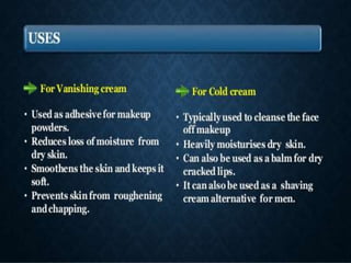 COLD CREAM AND VANISHING CREAM, IP-I, PCI | PPSX
