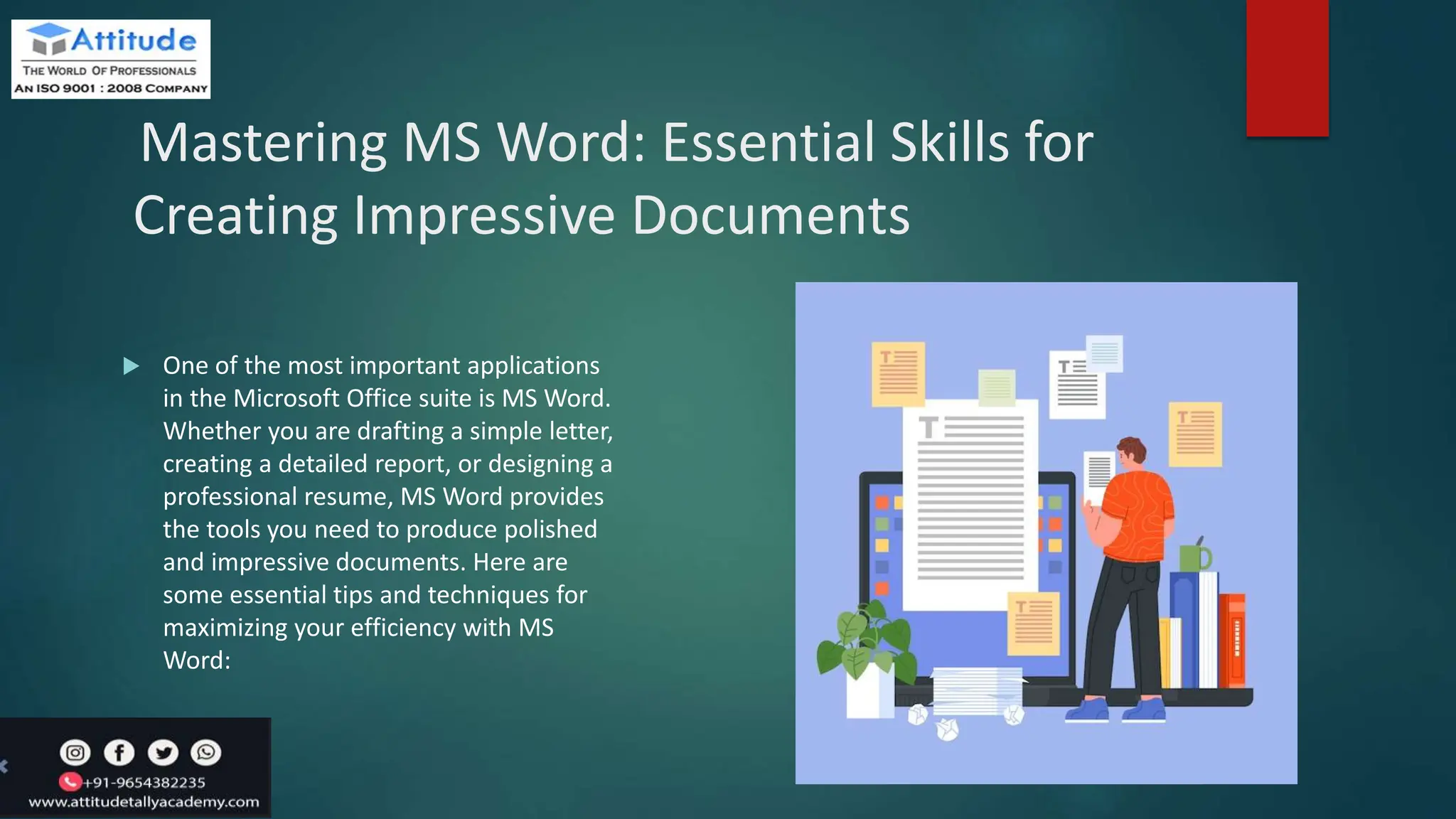 MS Word Essentials: Creating Impressive Documents with Ease | PPTX