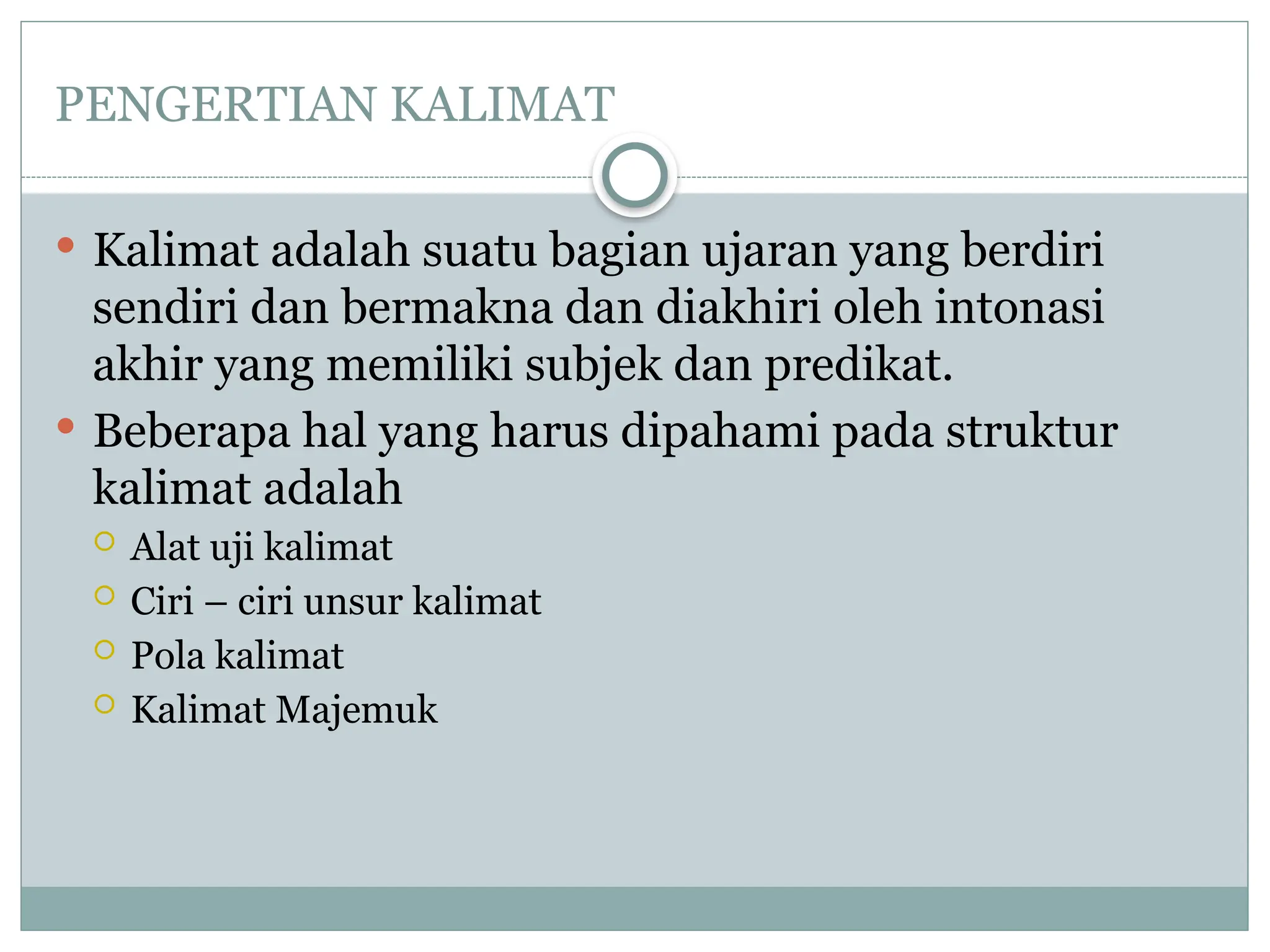 PPT tata kalimat bahasa indonesia kelas x | PPTX
