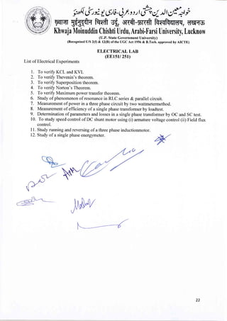 Khwaja muinuddin chisti language university,Lucknow, -B.Tech Civil ...