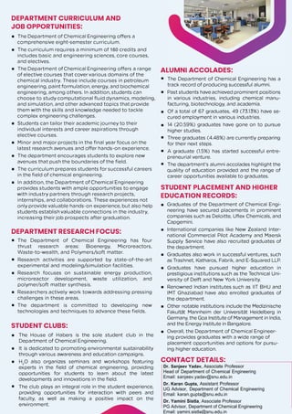 B.Tech in Chemical Engineering at Shiv Nadar University | Build a ...