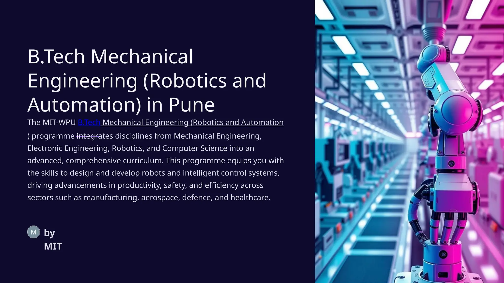 B.Tech Mechanical Engineering (Robotics and Automation).pptx