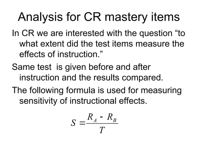 Planning The Classroom Test And Evaluation Ppt 1778