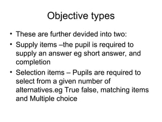 Planning the Classroom Test and Evaluation | PPT