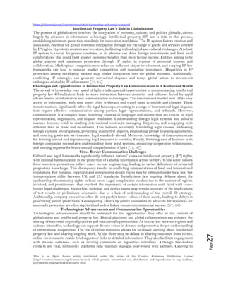 The Impact of Globalization on Intellectual Property Law Communication ...