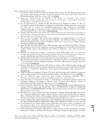 Traditional Ecological Knowledge: Sustainable use of Medicinal Plants for Health (www.kiu.ac.ug ...