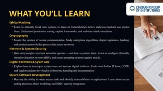 BE Cyber Security Course at Cheran College – Coimbatore | PPTX