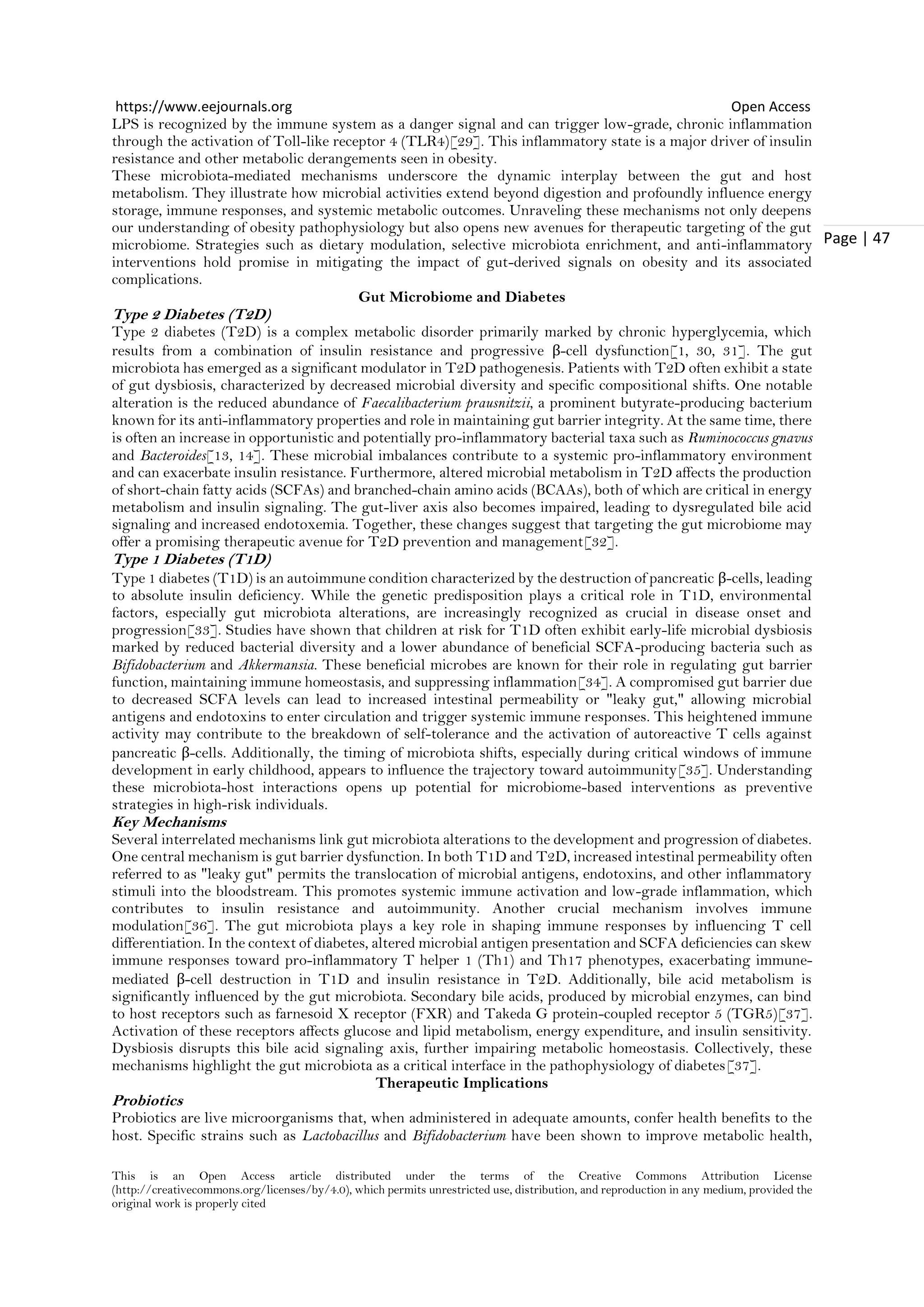The Gut Microbiome in Diabetes and Obesity: Mechanisms and Therapeutic ...