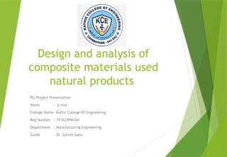 Natural products of composite materials ppt | PPTX