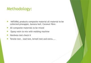 Natural products of composite materials ppt | PPTX