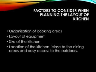 Kitchen Design & layout foe hospitality industry | PPTX