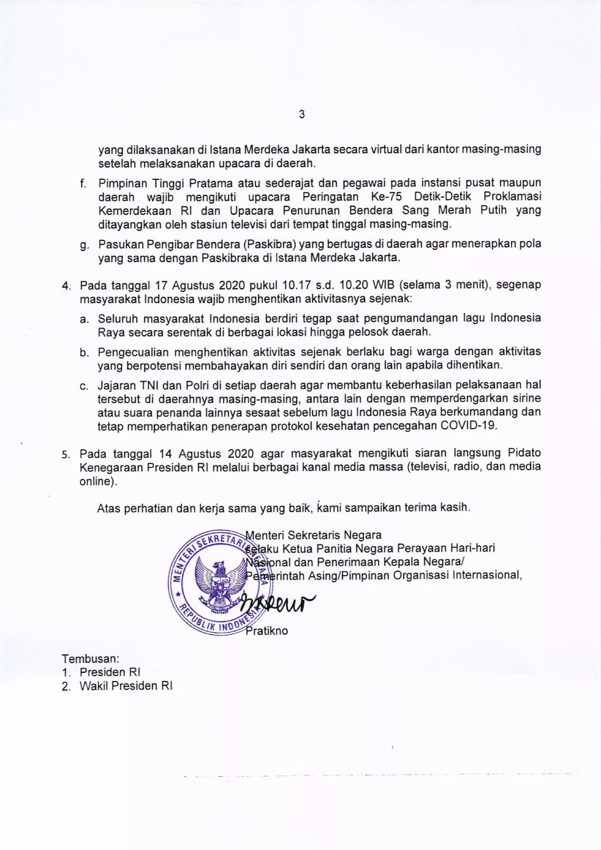 Pedoman Peringatan HUT Ke-75 RI | PDF