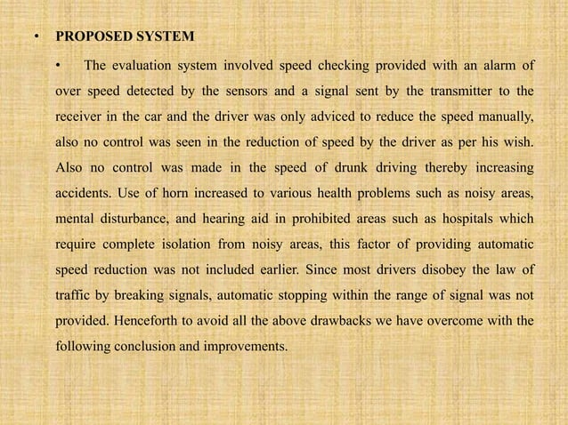 SPEED CHECKER AND OVER SPEED DETECTION FOR HIGHWAYS | PPTX