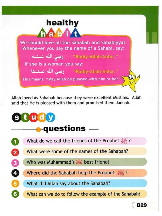 B 6 (sahabah , friends of the prophet) | PDF