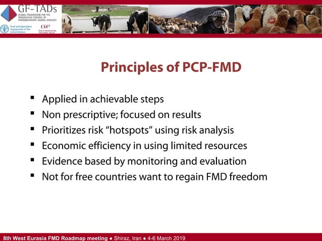 PCP-FMD New Guidelines for Stage Progression - Dr Bouda Ahmadi | PPT