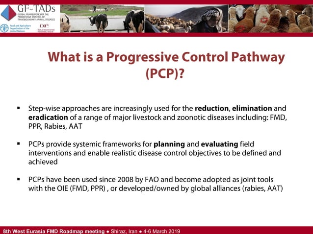 PCP-FMD New Guidelines for Stage Progression - Dr Bouda Ahmadi | PPT